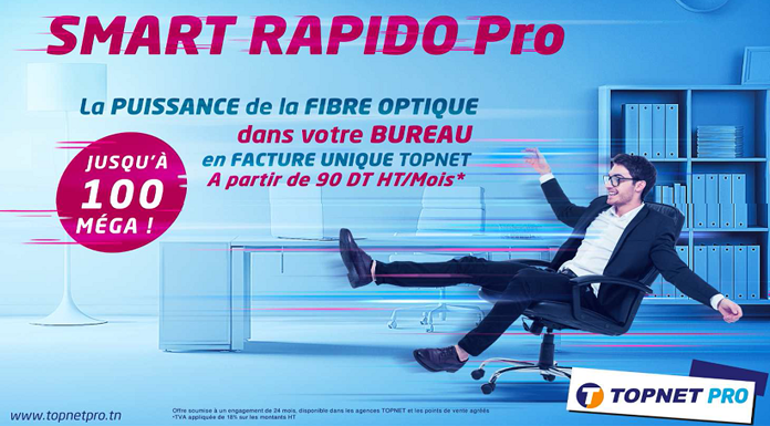 Topnet lance le Smart Rapido PRO : Le très haut débit jusqu’à 100 Méga ...