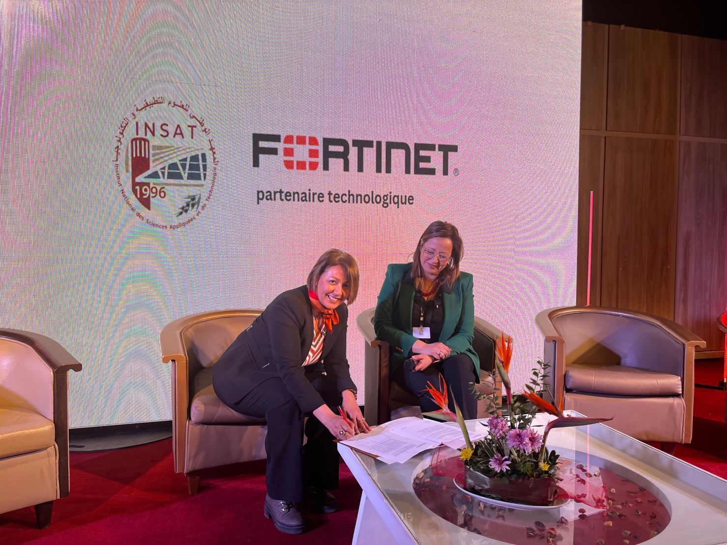 L’INSAT signe une convention de partenariat avec la société Fortinet Tunisie
