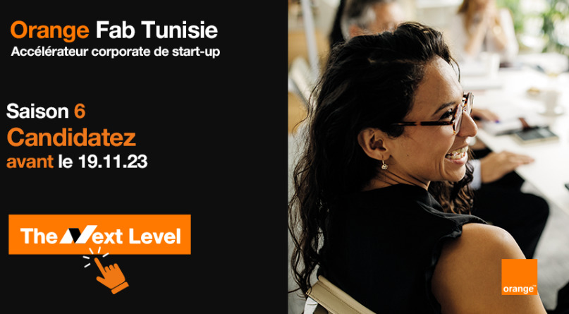 Candidatez pour la saison 6 d’Orange Fab, accélérateur corporate de start-up d’Orange Tunisie